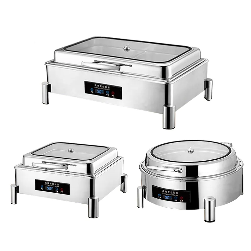 Bulk Electric Chafing Dish Buffet Set Stainless Steel 6L 9L with Pipe ...